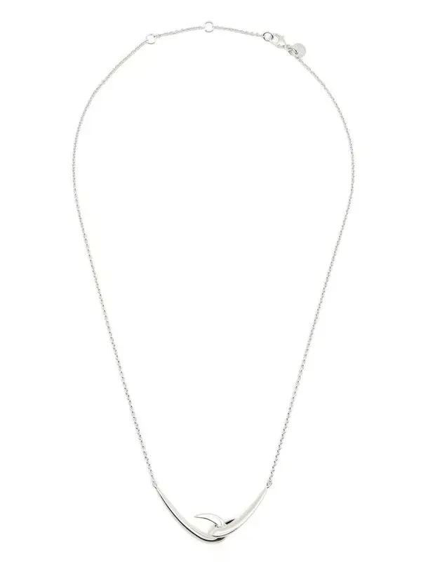 SHAUN LEANE Hook Pendant Necklace - Silver