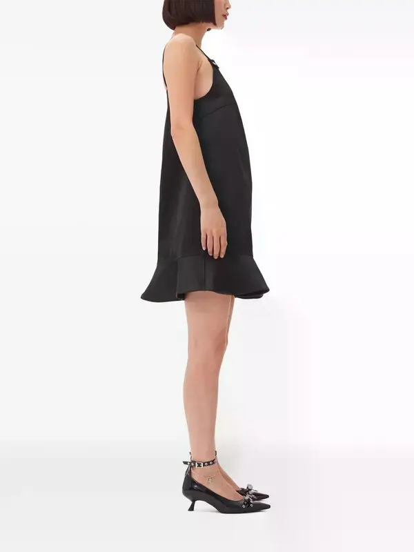 GANNI Duchesse-satin Mini Dress