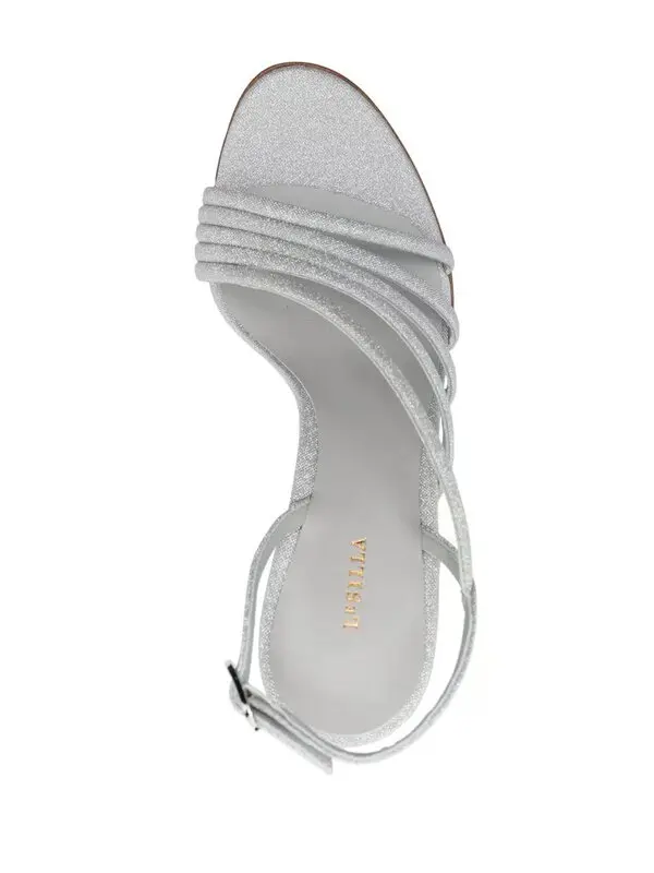 LE SILLA 115mm Metallic Leather Sandals
