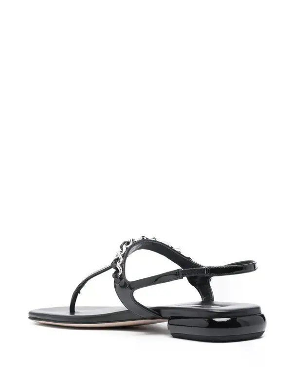 Miu Miu Pearl-embellished Flat Sandals