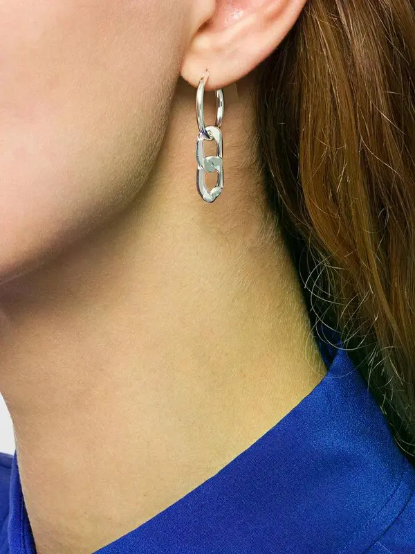 COUP DE COEUR Crystal Mismatched Drop Earrings