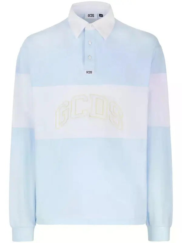 Gcds Logo-embroidered Cotton Polo Shirt