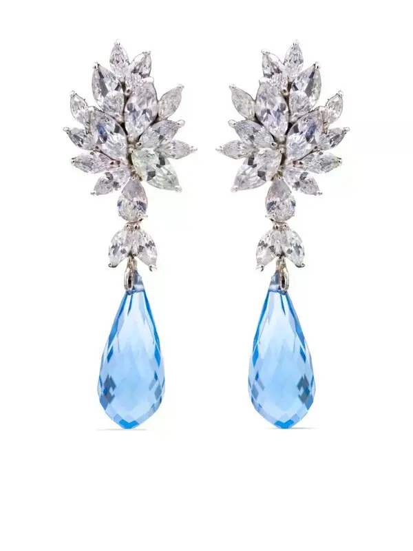 JUWELINA PARIS Libertee Drop Earrings - Silver