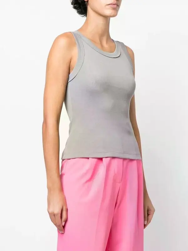 STYLAND Organic Cotton Vest Top - Grey