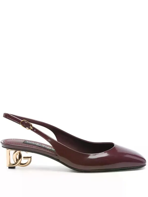 Dolce & Gabbana Leather Slingback Pumps