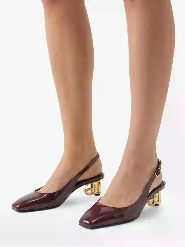 Dolce & Gabbana Leather Slingback Pumps
