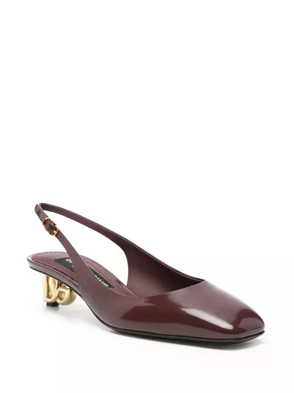 Dolce & Gabbana Leather Slingback Pumps