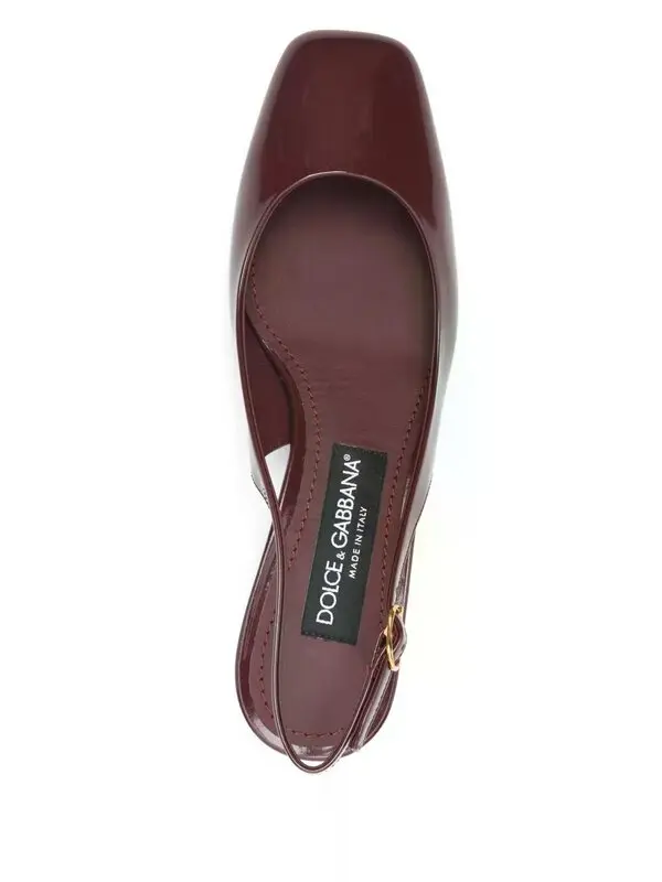 Dolce & Gabbana Leather Slingback Pumps