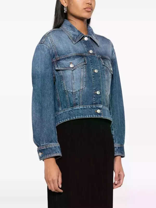 Alexander McQueen Cropped Denim Jacket