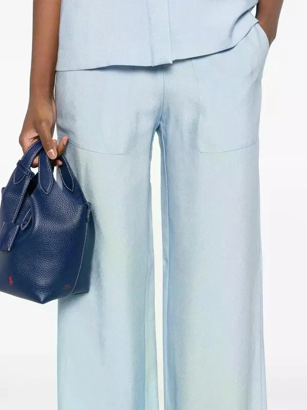 BOSS Wide-leg Twill Trousers