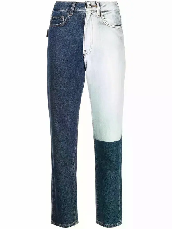 Philipp Plein Two-tone Patch Jeans