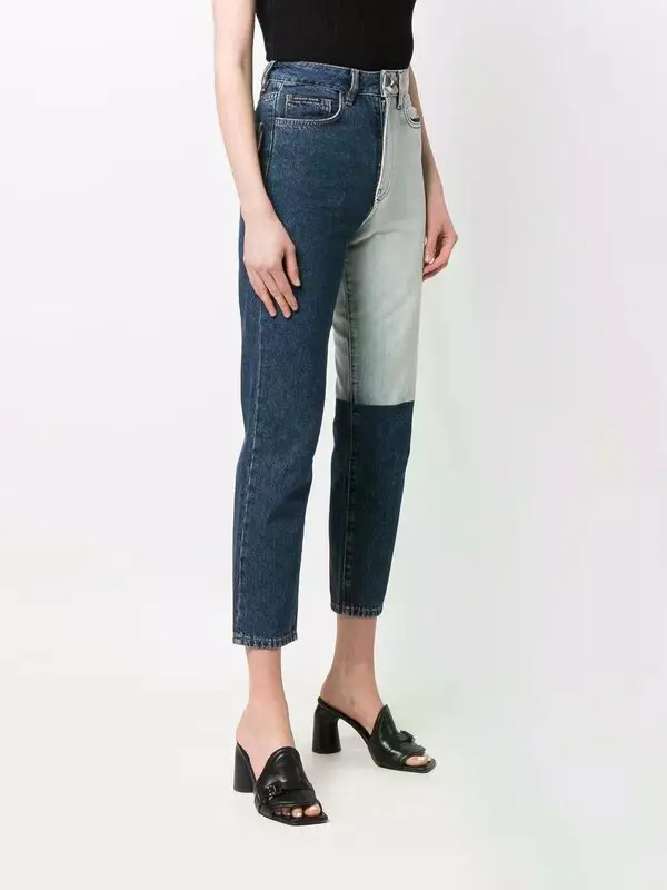 Philipp Plein Two-tone Patch Jeans