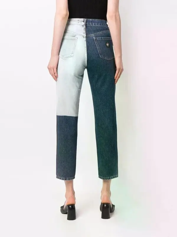Philipp Plein Two-tone Patch Jeans