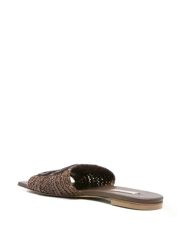 Casadei Logo-patch Slides - Brown