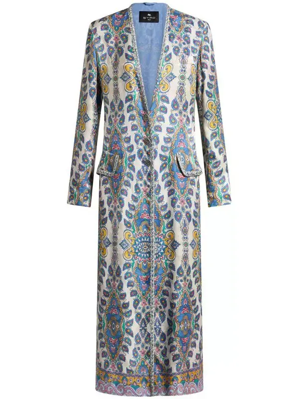 Etro Paisley-print Duster Coat