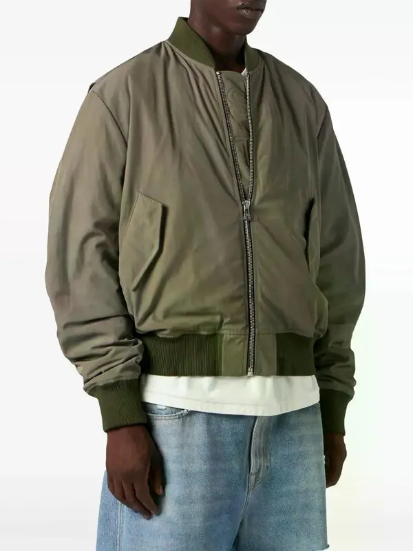 1989 STUDIO Logo-embossed Bomber Jacket - Green