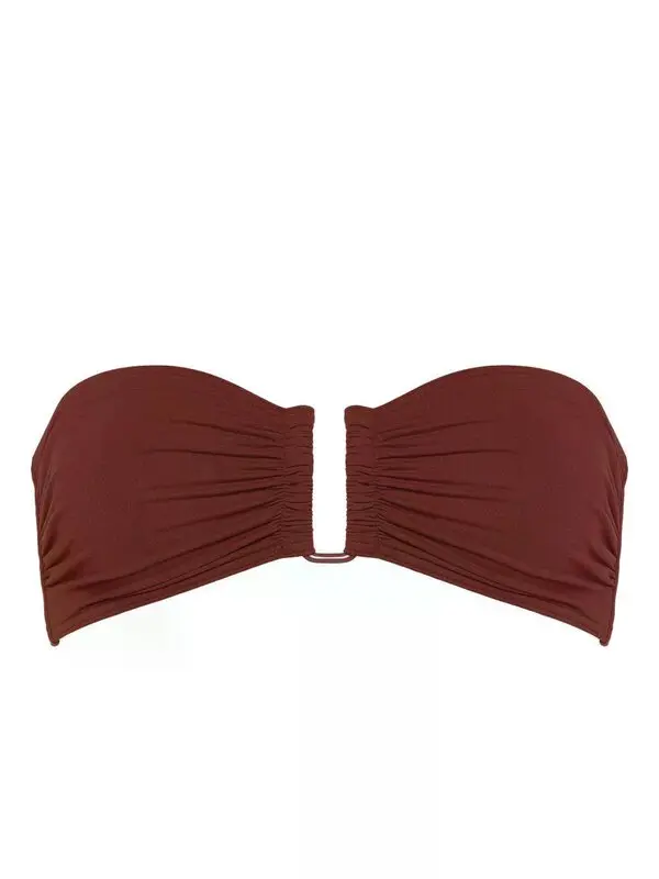 ERES Strapless Bandeau Bikini Top - Brown