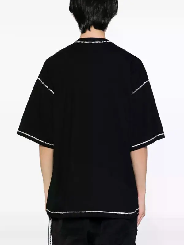 MASTERMIND WORLD Cross-stitch T-shirt - Black