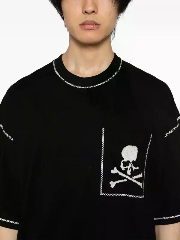 MASTERMIND WORLD Cross-stitch T-shirt - Black