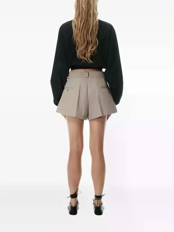 Alexander Wang High-waisted Pleated Shorts