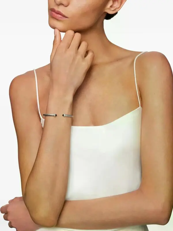 David Yurman Sterling Classic Cable Diamond Bracelet