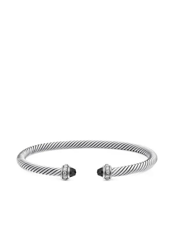 David Yurman Sterling Classic Cable Diamond Bracelet