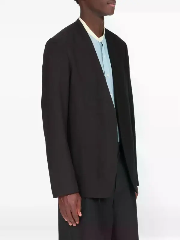 MAISON MARGIELA Collarless Blazer - Black