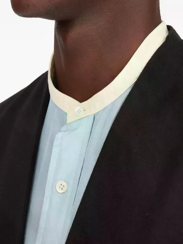 MAISON MARGIELA Collarless Blazer - Black