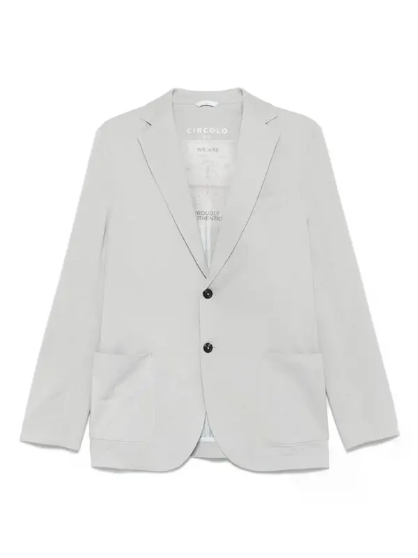 CIRCOLO 1901 Piqué-weave Blazer - Grey