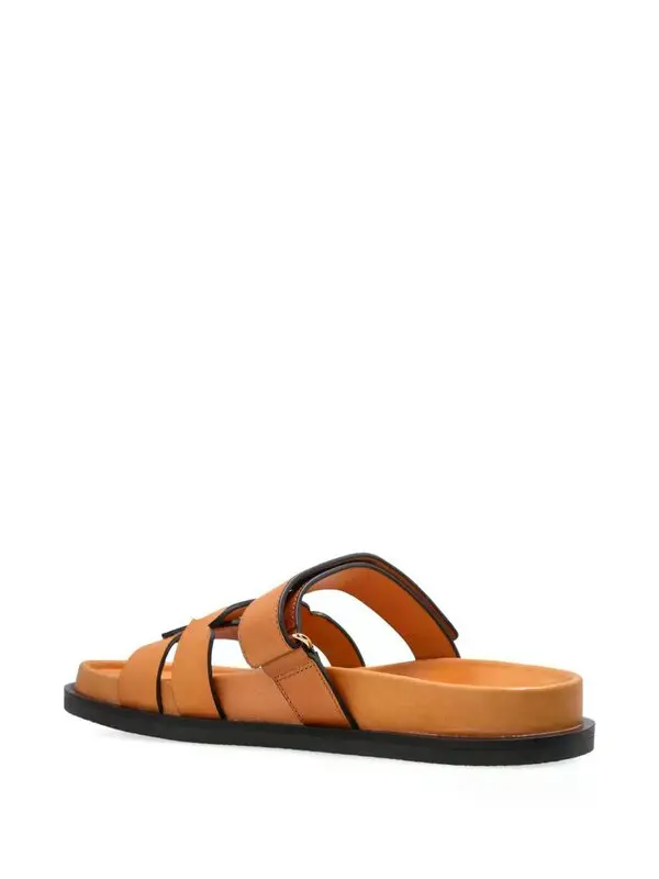Tory Burch Ines Sport Slides With Double T Detail - Brown