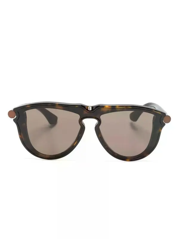 Burberry Geometric-frame Sunglasses - Brown