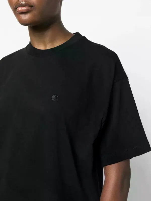 Carhartt Work In Progress Logo-embroidered Oversize T-shirt - Black
