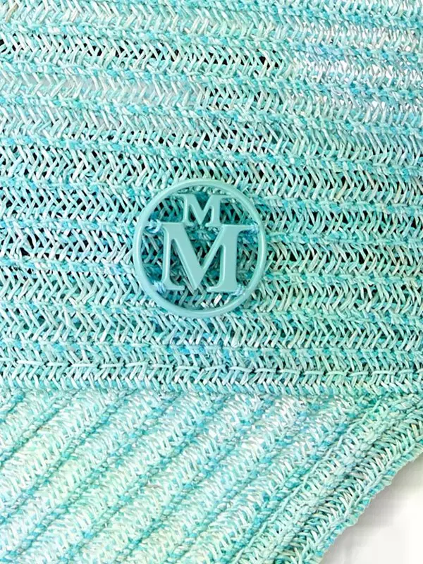 MAISON MICHEL Tiger Logo-plaque Cap - Blue