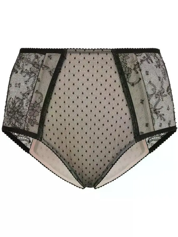 Dolce & Gabbana High-waisted Lace Briefs - Neutrals
