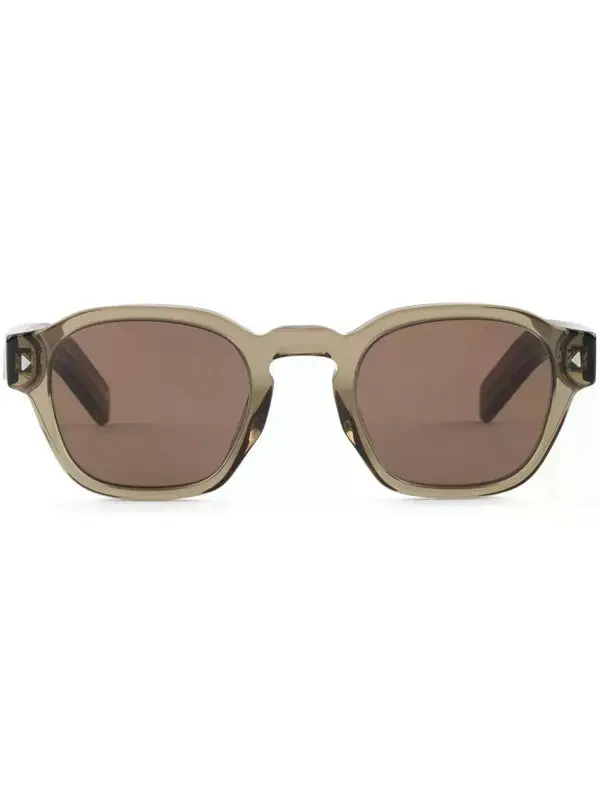 Prada Round-frame Sunglasses - Brown