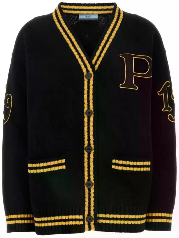 Prada Logo-appliqué Cardigan