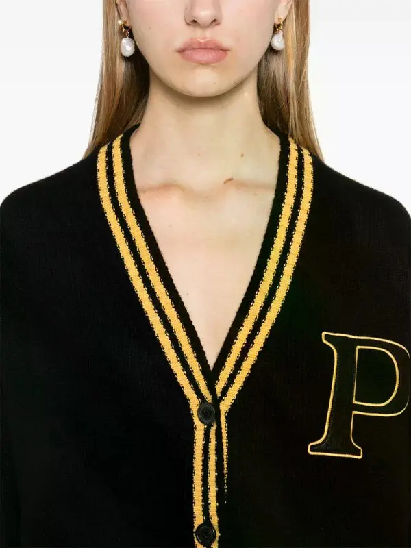 Prada Logo-appliqué Cardigan