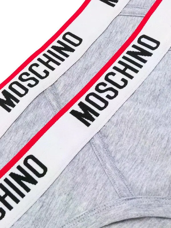 Moschino Twin-pack Logo Band Briefs