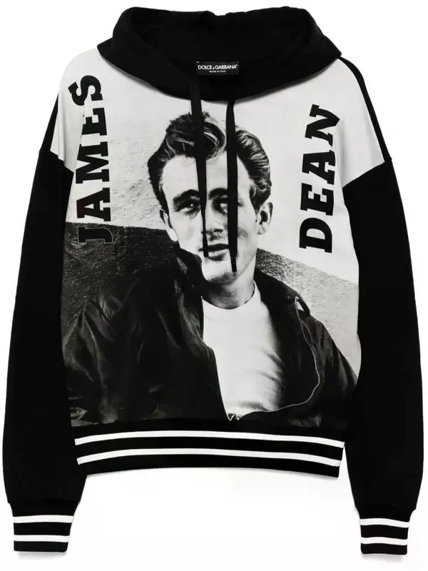 Dolce & Gabbana Graphic-print Hoodie - Black