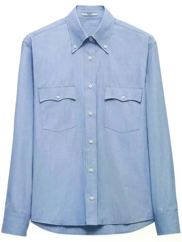 Prada Long-sleeve Cotton Shirt