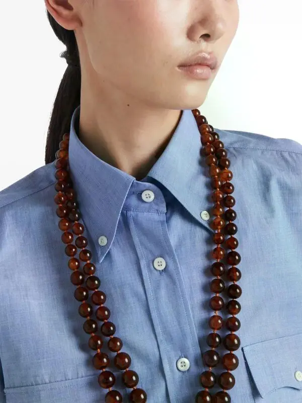 Prada Long-sleeve Cotton Shirt