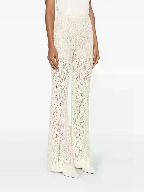 TWINSET Broderie Anglaise Flared Trousers