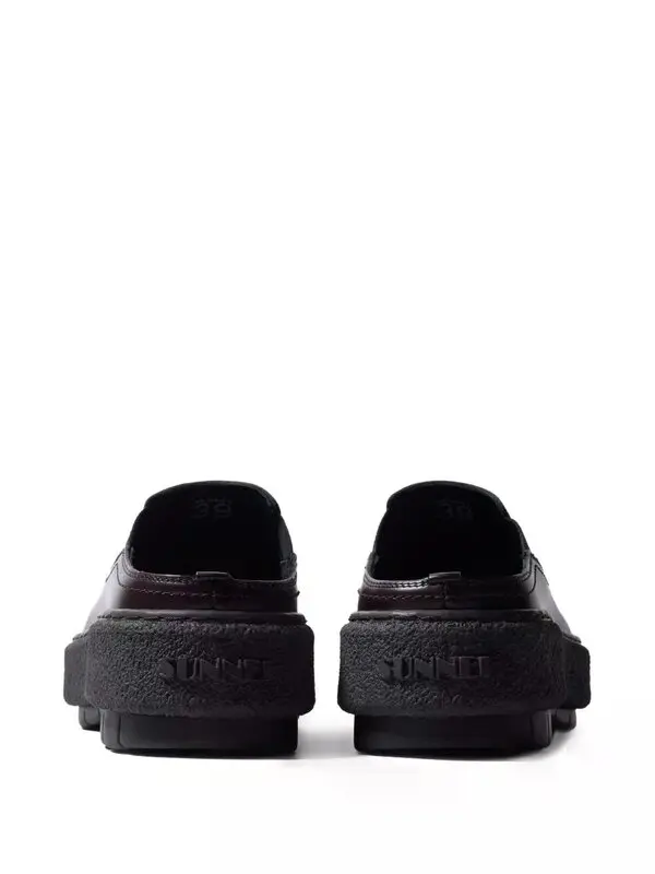 Sunnei Embossed Logo Slip-on Slippers