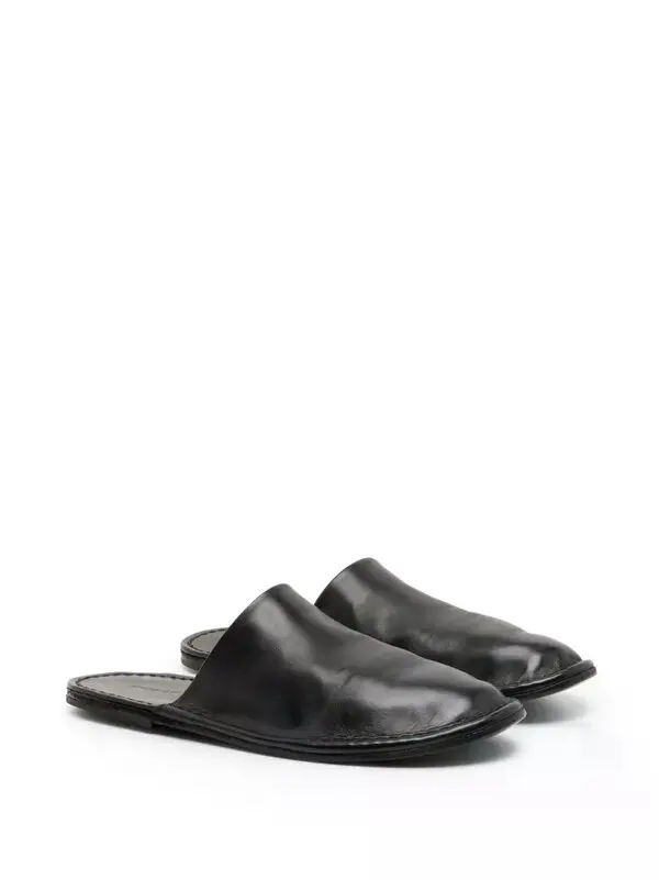Marsèll Filo Leather Slippers - Black