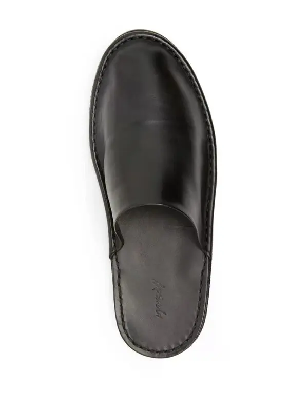 Marsèll Filo Leather Slippers - Black