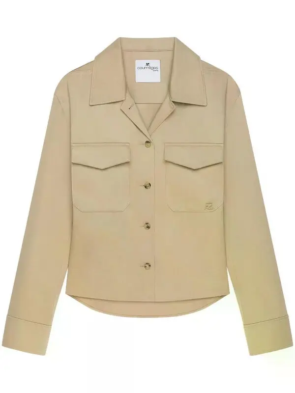 COURREGES Cotton Shirt - Neutrals