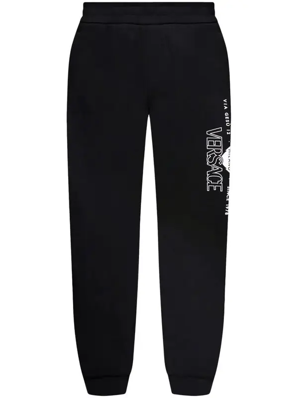 Versace Logo-print Leggings - Black