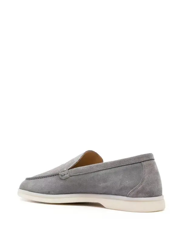 SCAROSSO Ludovica Suede Loafers - Grey