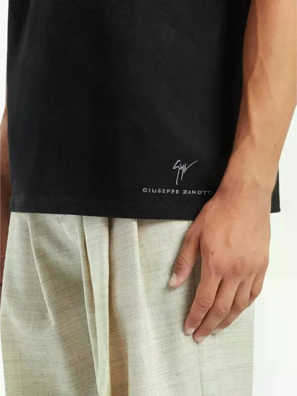 GIUSEPPE ZANOTTI Lr-63 Cotton Polo Shirt
