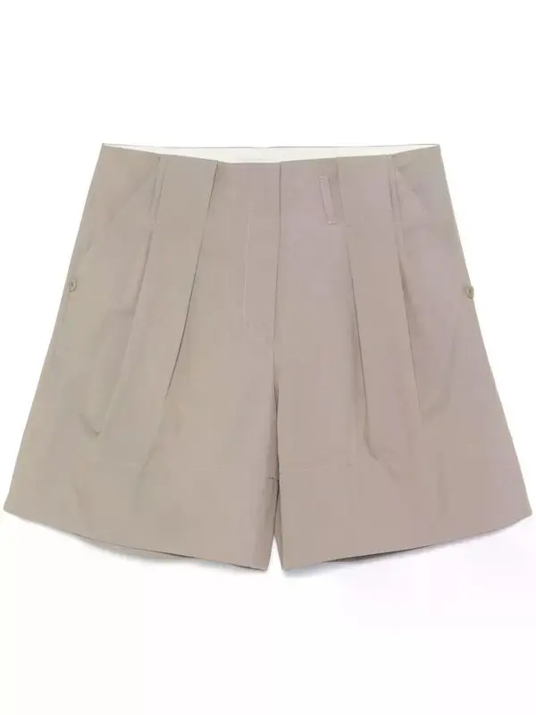 LOW CLASSIC Pleat-detail Shorts